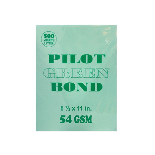Pilot Colored Bond Paper Letter Green 500s | Shopee Philippines