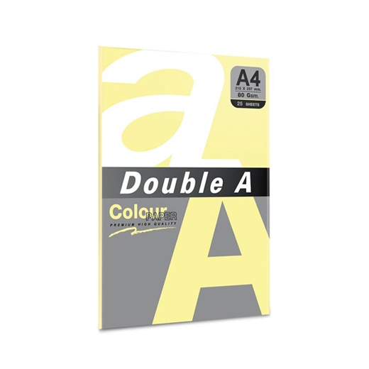 Double A Colour Paper 80gsm Yellow A4 25s | Shopee Philippines