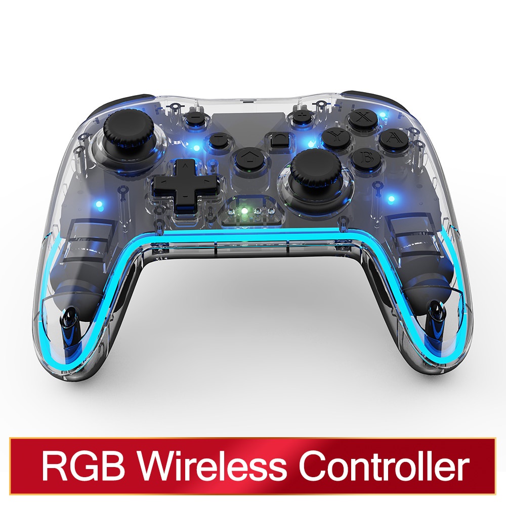 Wireless RGB Gamepad For Nintendo Switch TV Box PS3 Console PC Joystick ...