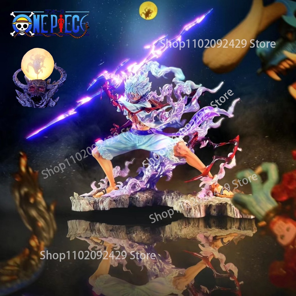 One Piece Gear 5 Monkey D Luffy Holding Lightning in Hand Action Anime ...