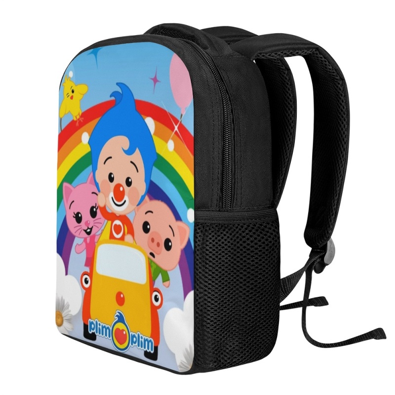 ♀Cartoon Plim Plim Print Kindergarten Infantile Small Backpack Baby ...
