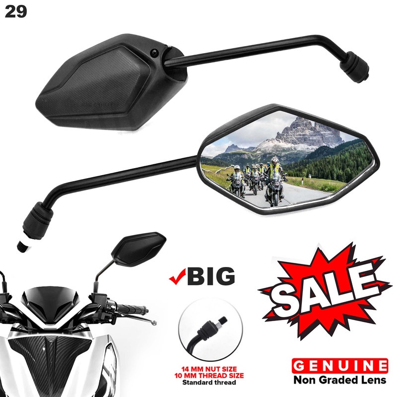 Suzuki Smash 115 Disc-Mags Stock Side mirror Long Stem with extension ...