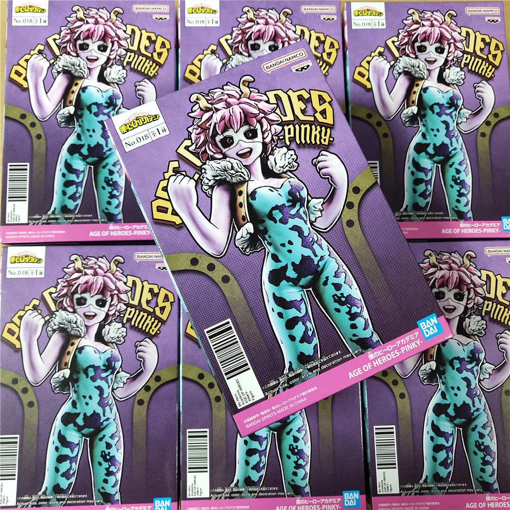 Original Bandai My Hero Academia Anime Ashido Mina Pinky PVC Action ...