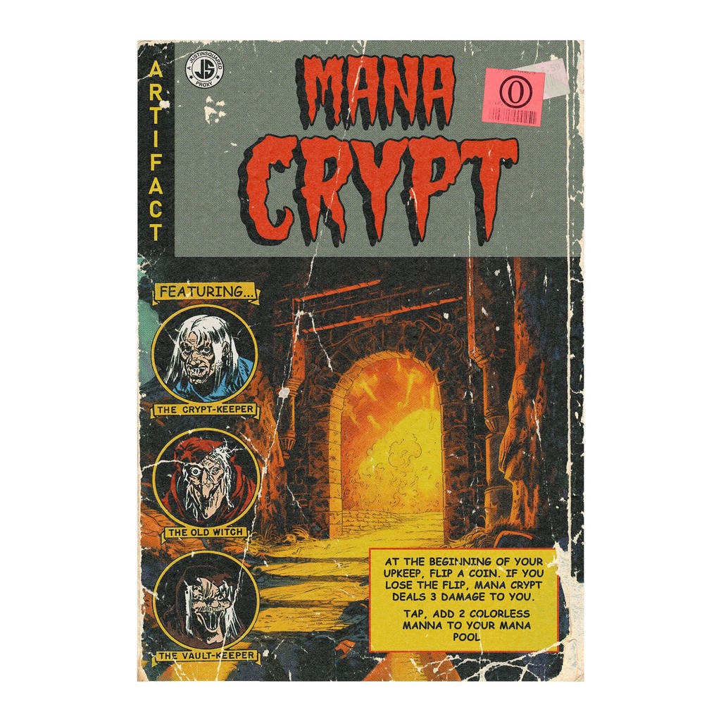Custom Art Card - Mana Crypt (Comics) | Shopee Philippines