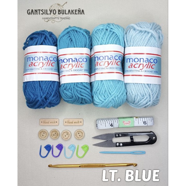 Crochet Beginner's Set / Crochet Starter Kit Monaco Acrylic 18g 4ply ...