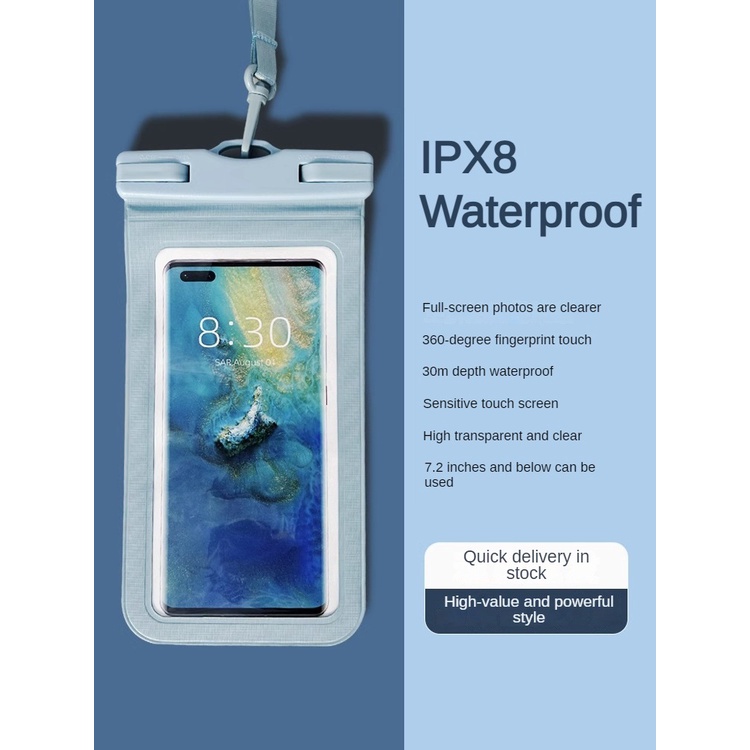 waterproof mobile phone Rafting diving swimming bag phone pouch ...