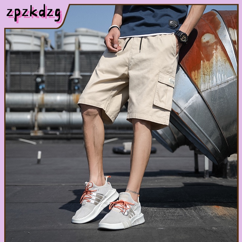 M-7XL Plus Size Shorts For Men 6 Pockets Pants Beach Workout Fitness Fashion Pants Shorts ...