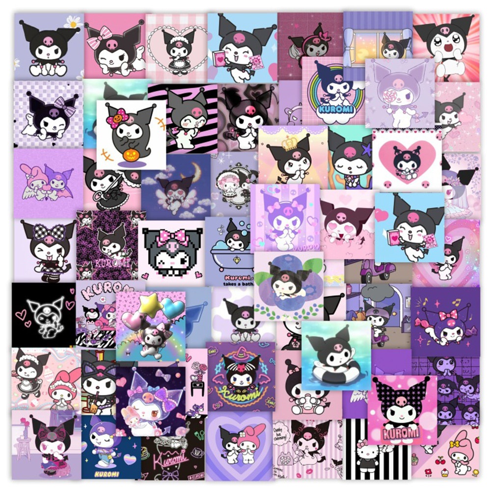 10/30/63pcs Anime Kuromi Posters Stickers Kawaii Sanrio Cartoon Sticker ...