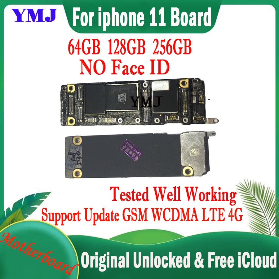 Icloud Clean Original Motherboard For Iphone 11 64Gb 128Gb 256G Factory ...