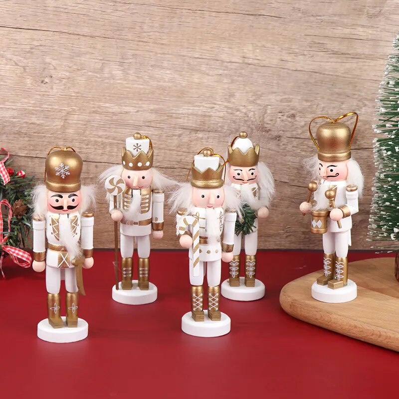 1Pc 12CM Nutcracker Puppet Soldier Pendant Christmas Decoration Mini ...