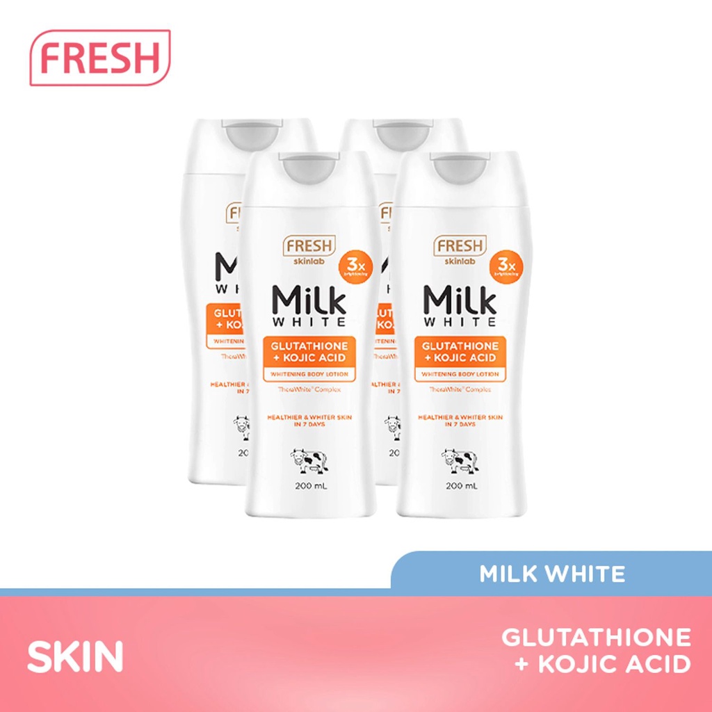Fresh Skinlab Milk White Glutatione + Kojic Whitening Body Lotion 200Ml ...