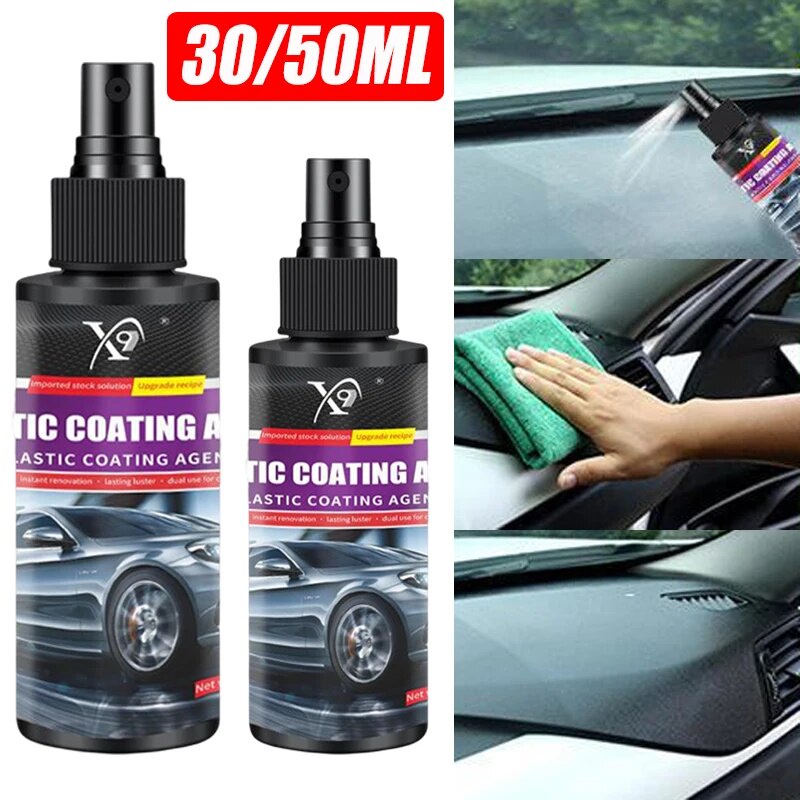 ️Car Plastic Restorer Black Gloss Glazing Refinisher Auto Polishing and ...