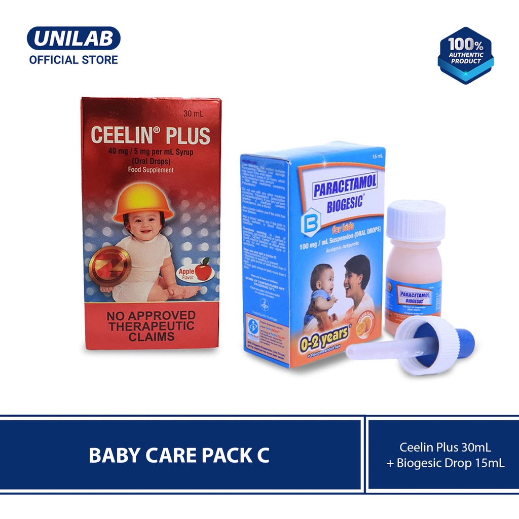 Baby Care Pack C: Ceelin Plus Drops + Biogesic Drops | Shopee Philippines