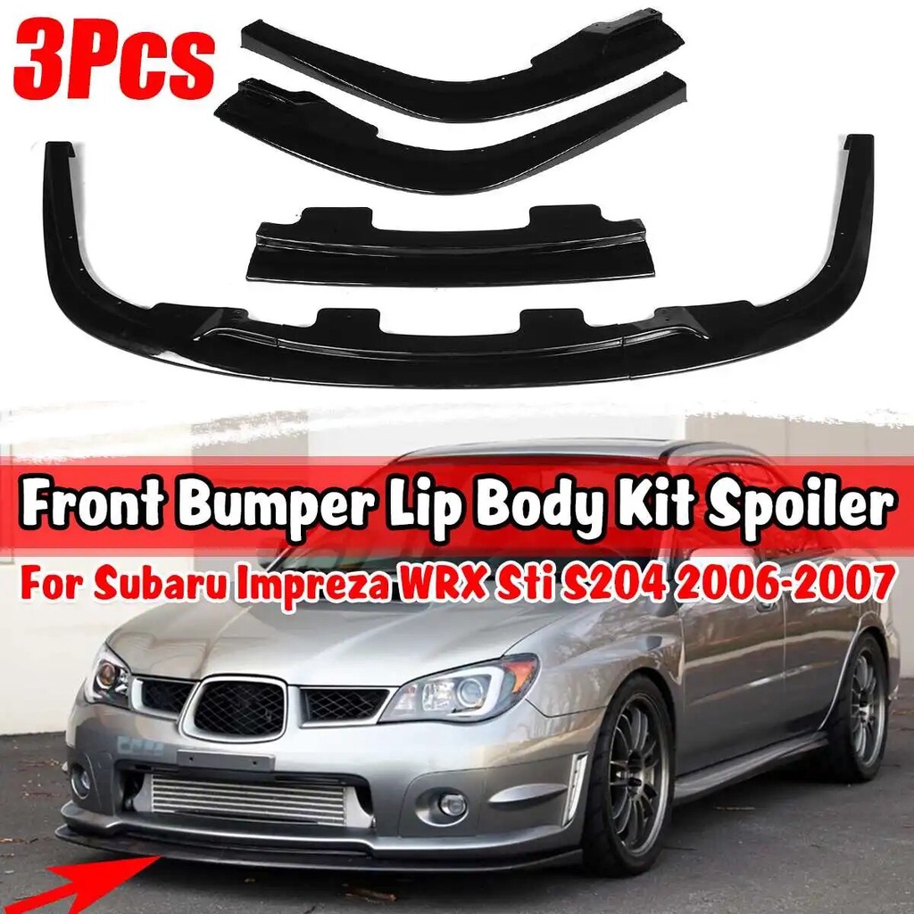 유3pcs Car Front Bumper Splitter Lip Spoiler Splitter Deflector Lips ...