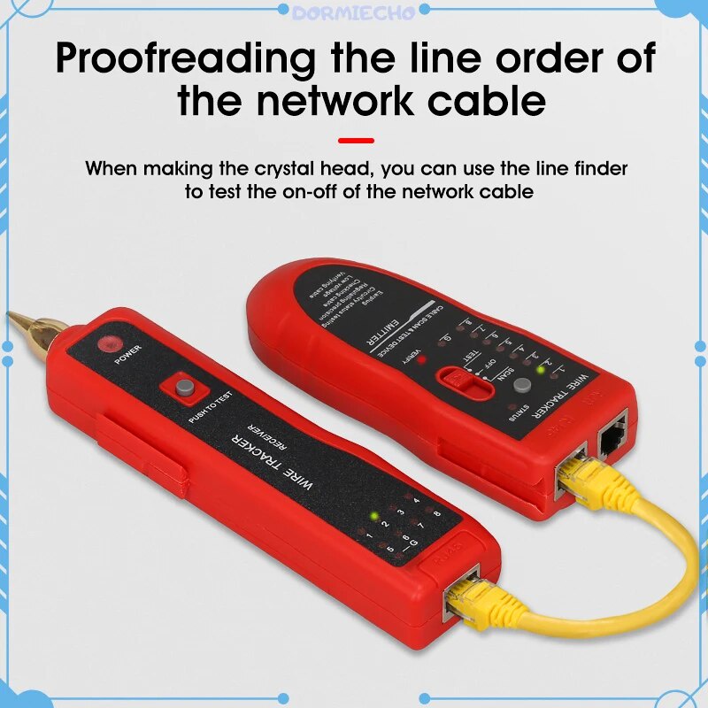 ⋌RJ11 RJ45 Crimper Cat5 Cat6 LAN Network Cable Tester Telephone Wire ...