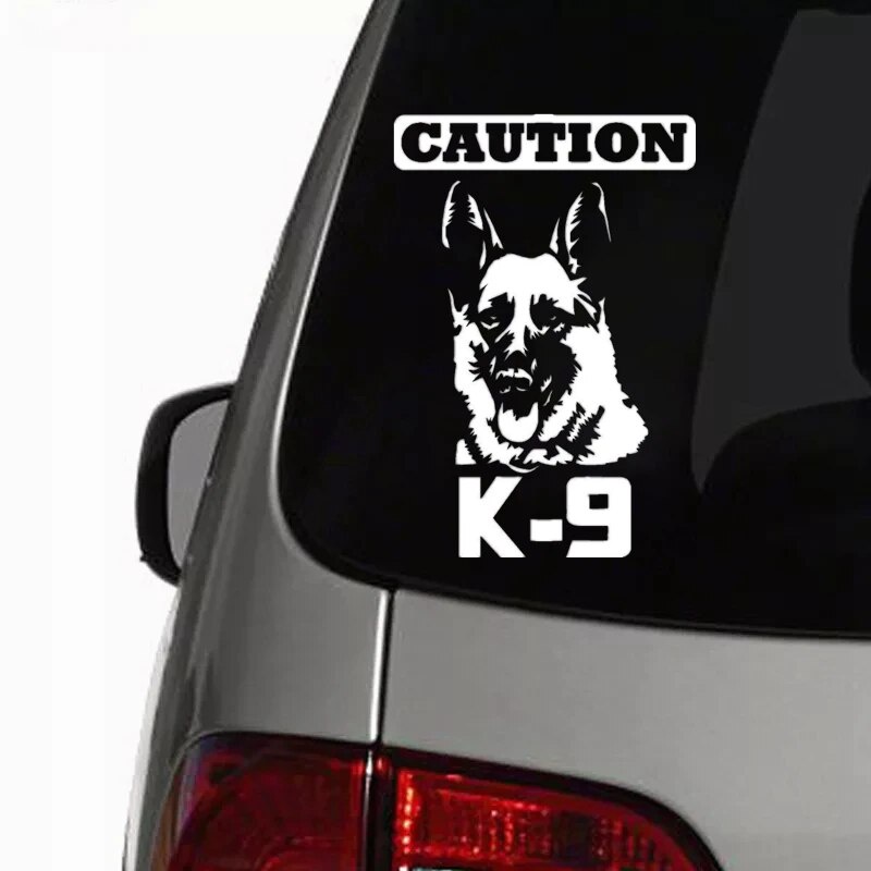 유15*22cm Caution K9 German Shepherd Car Sticker Vinyl Decal No ...