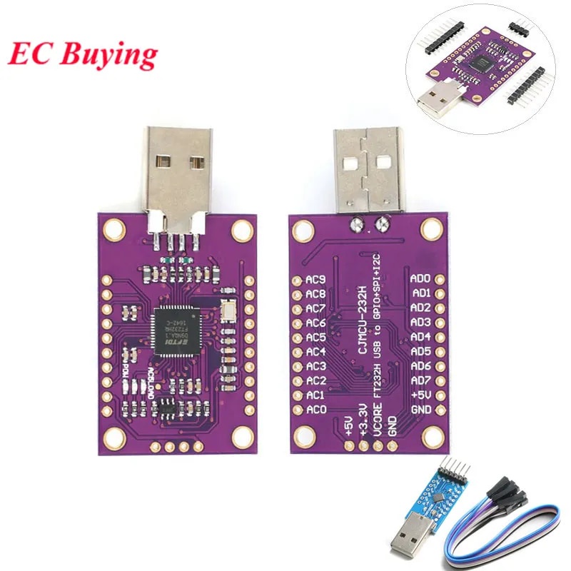 ♦cjmcu Ft232h Usb To Jtag Uart Fifo Spi I2c Iic High Speed Multifunction Ft232h Serial Port Modu 