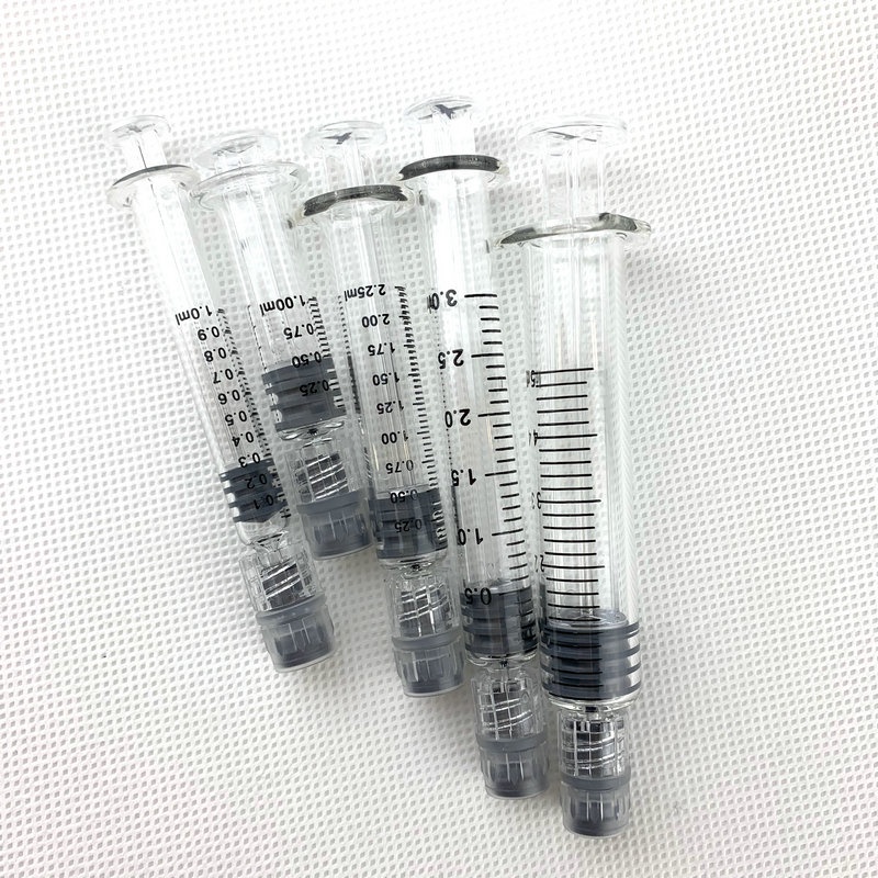 ~Glass Syringe Luer Lock Syringe - Borosilicate Glass Prefillable ...