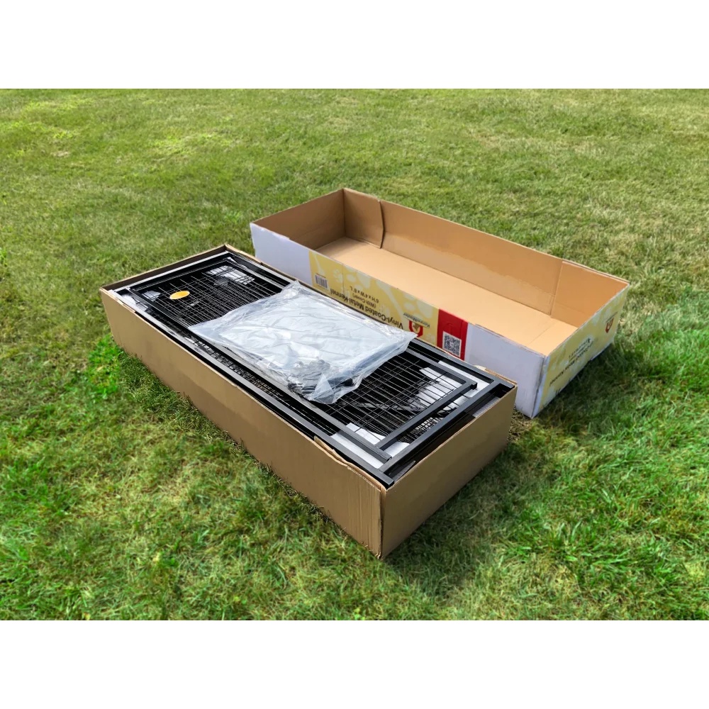 Kennel Master Black Welded Wire Dog Kennel, 8 ft. x 4 ft. x 6 ft dog ...