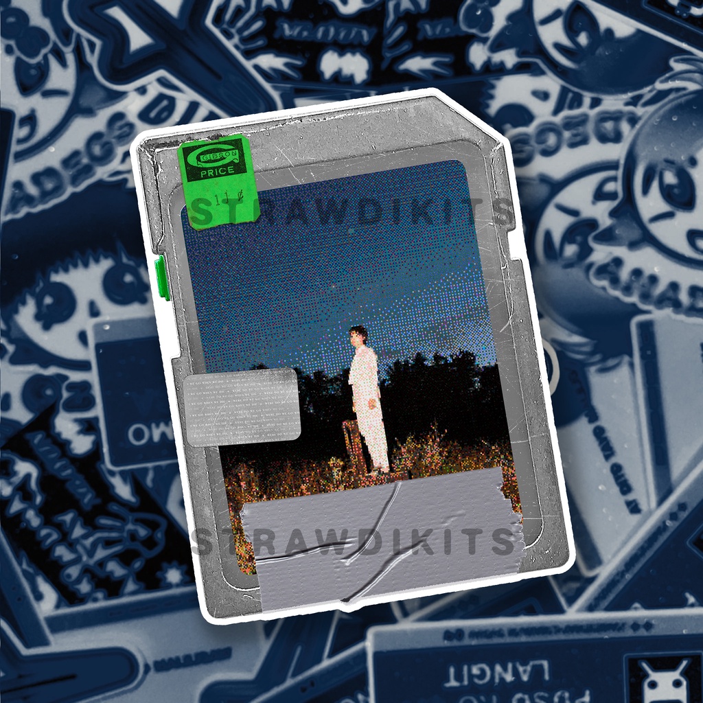 Huminga Zild SD Card Pixel Art Decal Waterproof Vinyl Stickers | Shopee ...