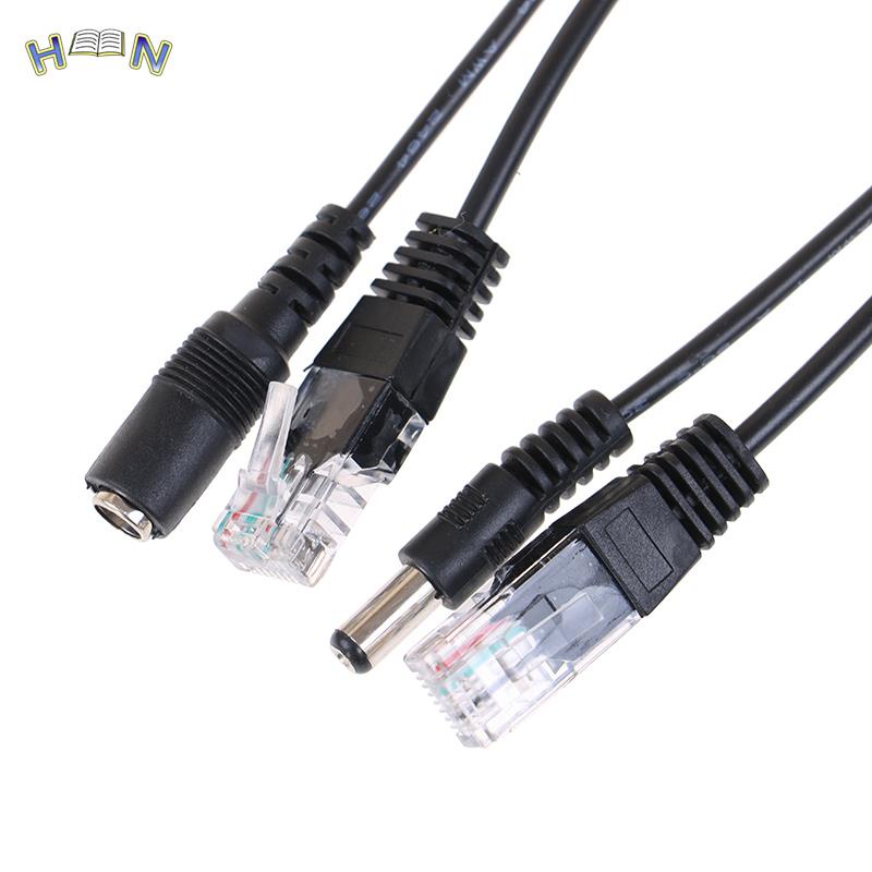 ☮1set POE Cable Passive Power Over Ethernet Adapter Cable POE Splitter ...