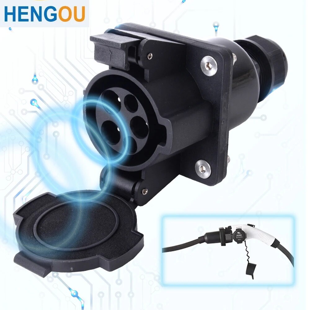 J1772 Socket Type 1 Vehicle Side Inlet Level 2 EVSE Connector Merican ...