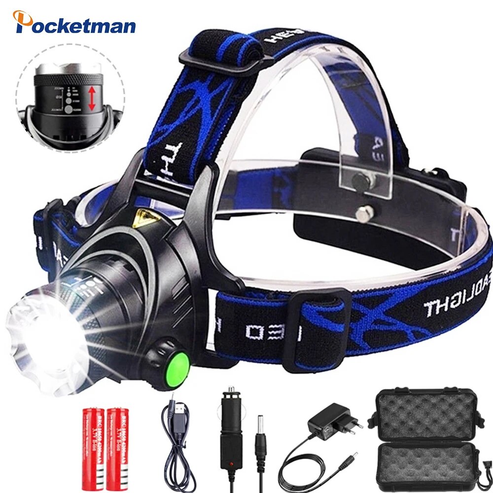 Brightest Led Headlamp powerful Headlight Head Torch Flashlight Head ...