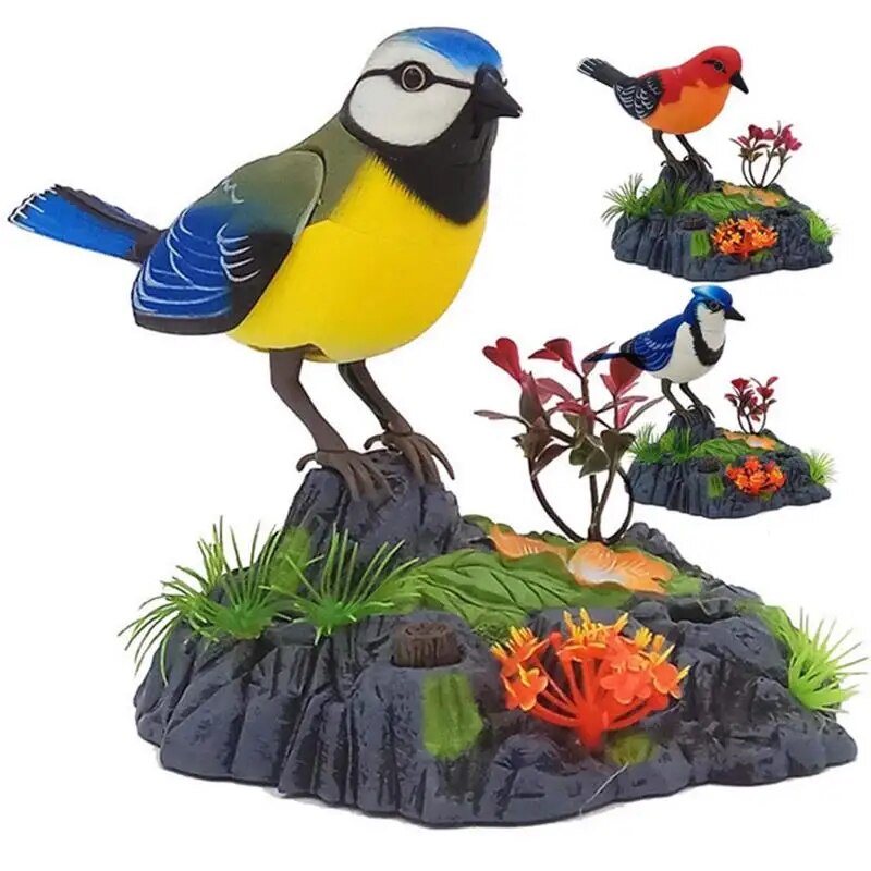 Electronic Talking Bird Toy Repeating Singing Chirping Bird With Motion ...
