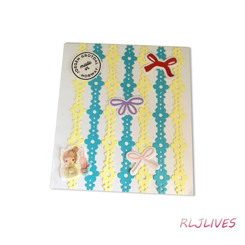 ⚖Lace Metal Cutting Dies DIY Scrapbooking Card Stencil Paper Craft Handmade Album Handbook Decoh ...