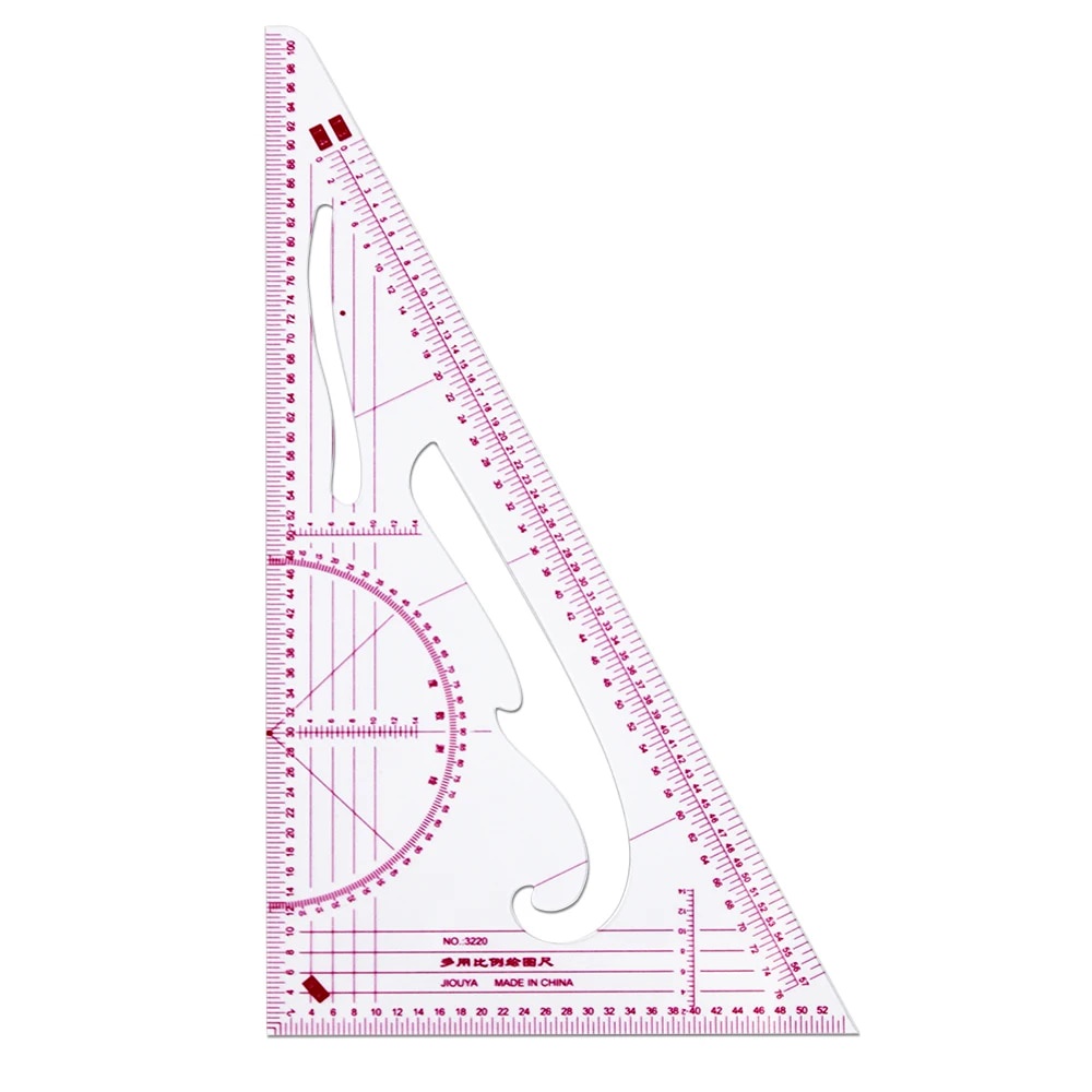 3220 plate-making, fine arts, multi-functional scale triangular ...