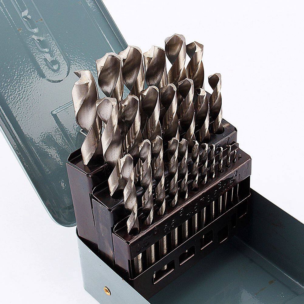 High Quality 25Pcs Twist HSS Metal Drill Set Drilling Bit Tool 1-13mm | Shopee Philippines