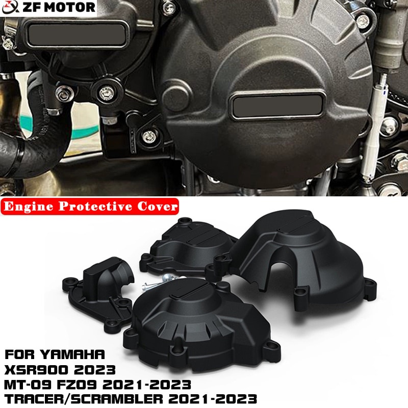 ☽Motorcycles Engine Cover Protection For YAMAHA MT09 SP MT-09 FZ-09 ...