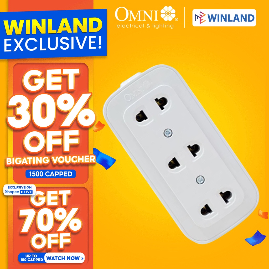 Omni by Winland Surface 3 Gang Convenience outlet 10A | 250V WSO-003 ...