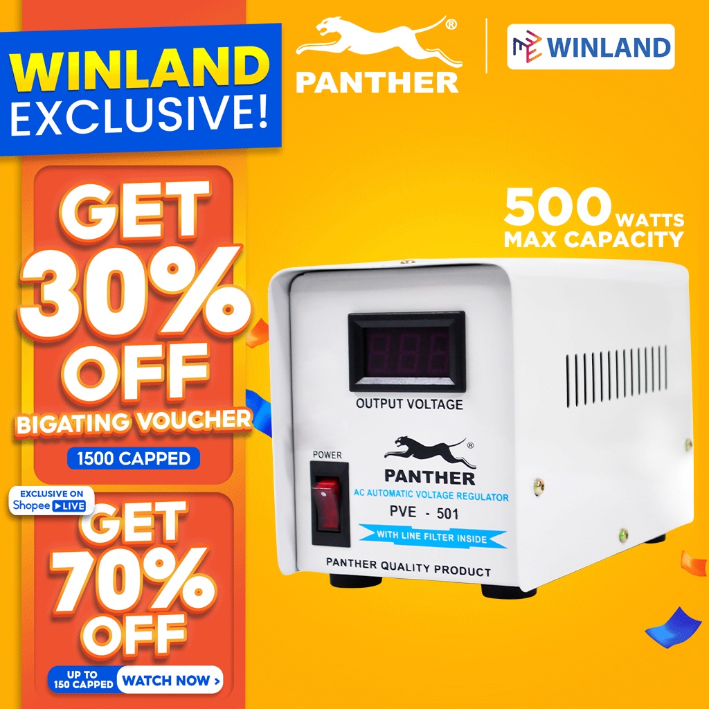 PANTHER by Winland PVE 501 AVR Relay Type, 220V AC Output, Automatic ...