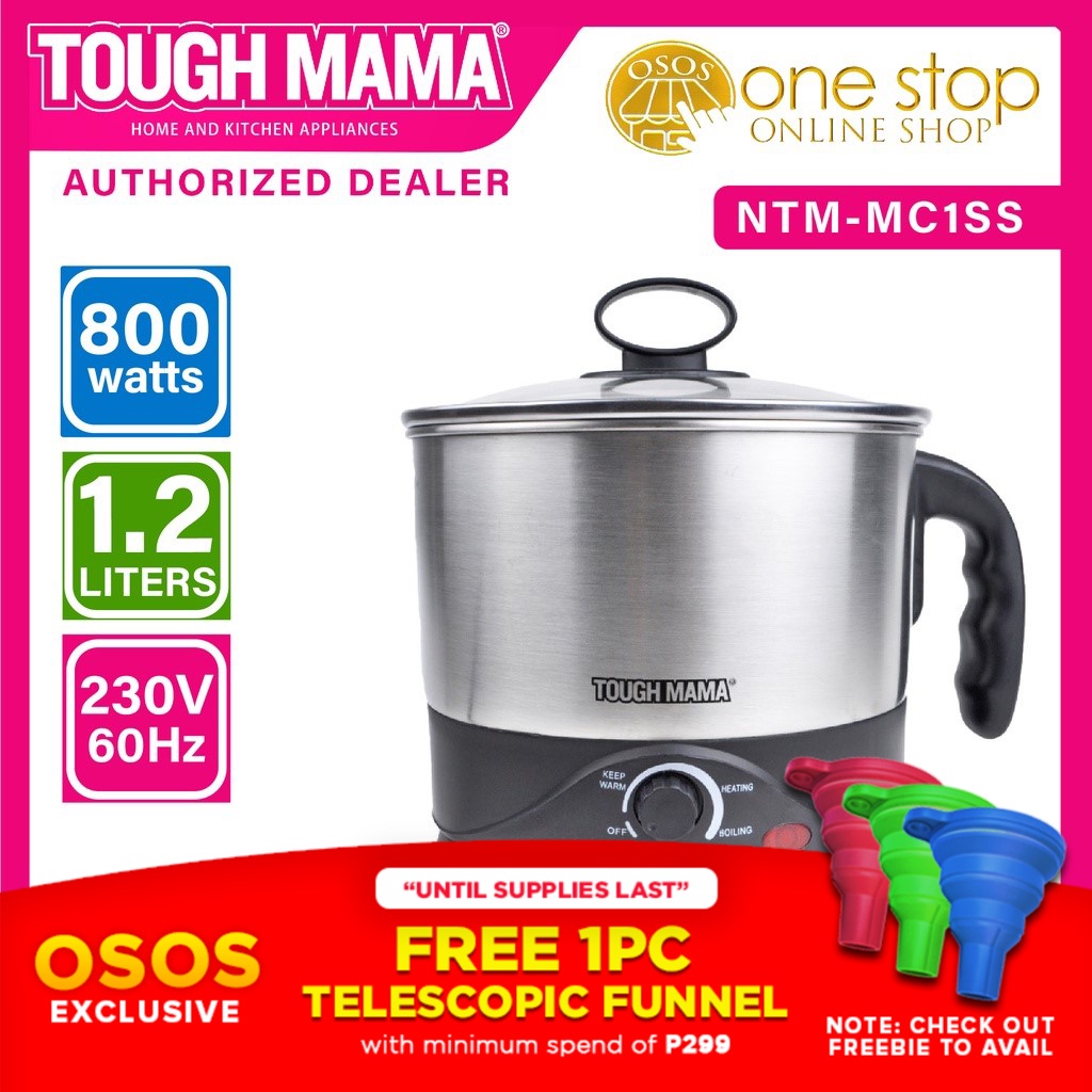 Tough Mama Multi Function Electric Kettle Water Heater 1.2L for Steam ...