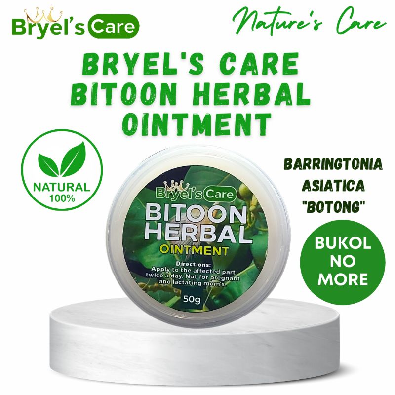 Bryel's Care Natural Bitoon Herbal Ointment 50g/10g Remedies for Goiter, Bukol, Cysts, Lumps ...