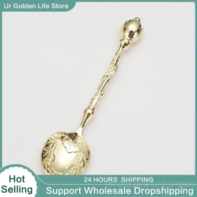 Tea Spoon Vintage Retro Eastern Style Coffee Scoop Coffee Spoons Carved ...