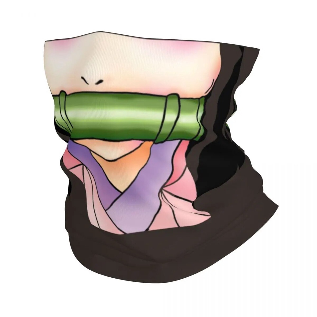 Demon Slayer Nezuko Kamado Cosplay Winter Headband Neck Warmer Ski ...