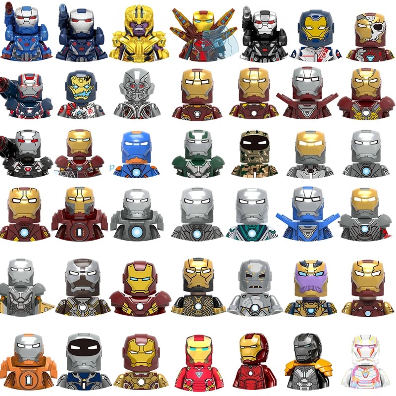 Avengers Marvel Building Blocks Iron Man Tony Stark Ultron Action ...