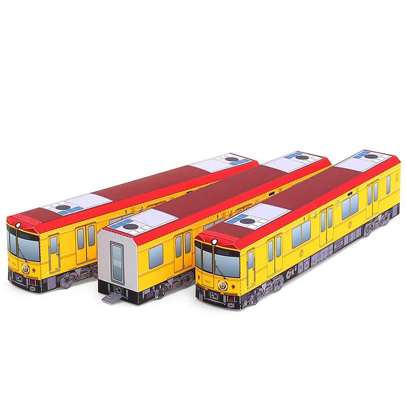 ☇Train Tokyo Metro 1000 Series Mini Locomotives Origami Art Handmade 3D ...