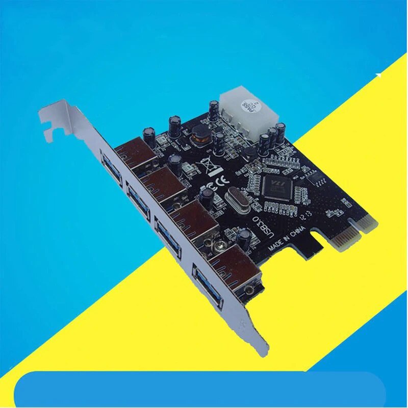 New Arrival 4-Port USB 3.0 To PCI-E Card Express Expansion Card Adapter ...