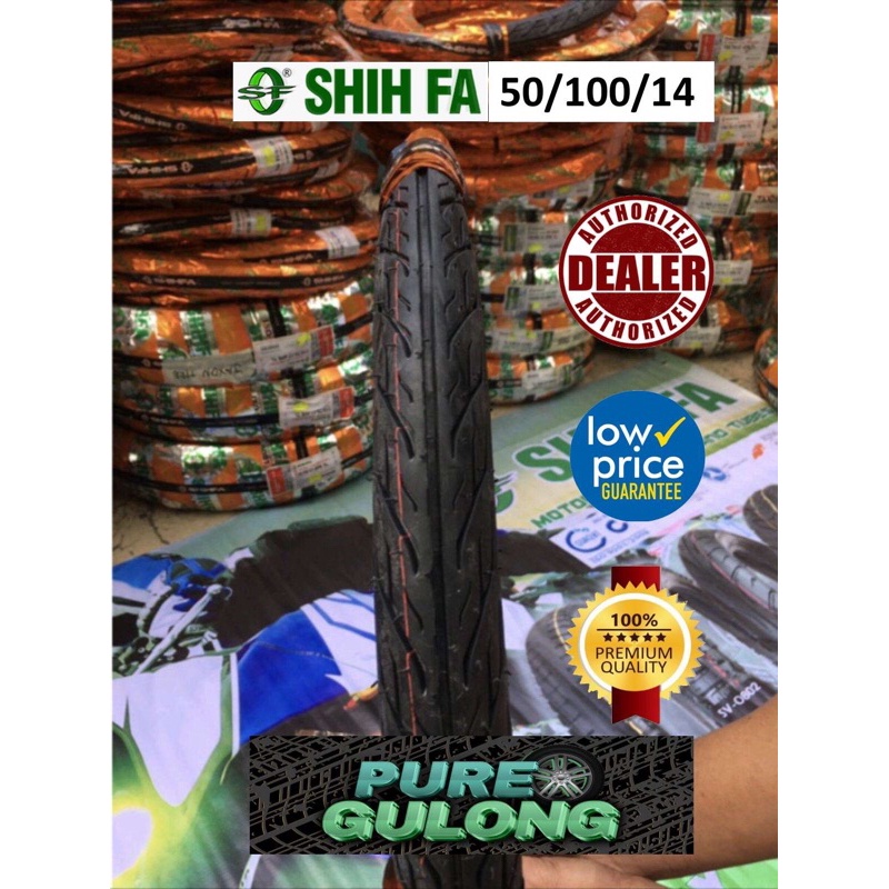 50/100/14 FREE TUBE 200X14 SHIHFA TUBETYPE TIRES TAIWAN TECHNOLOGY MADE ...