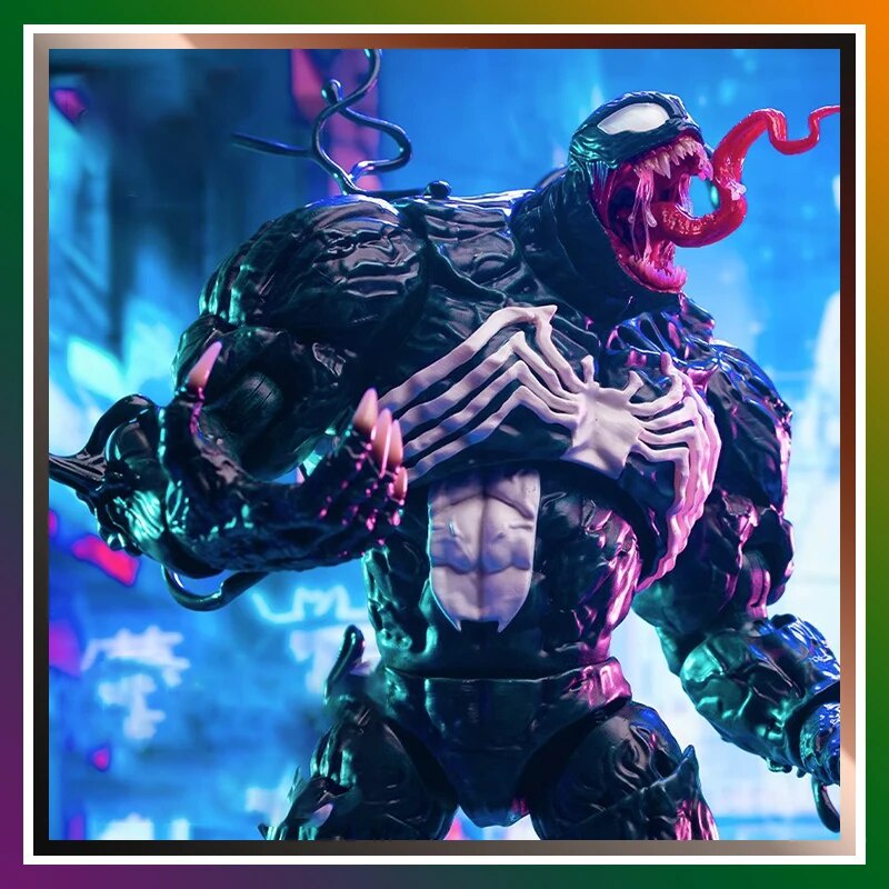 Genuine The Amazing Spider-Man Anime Figure Carnage Sh Figuarts Venom ...