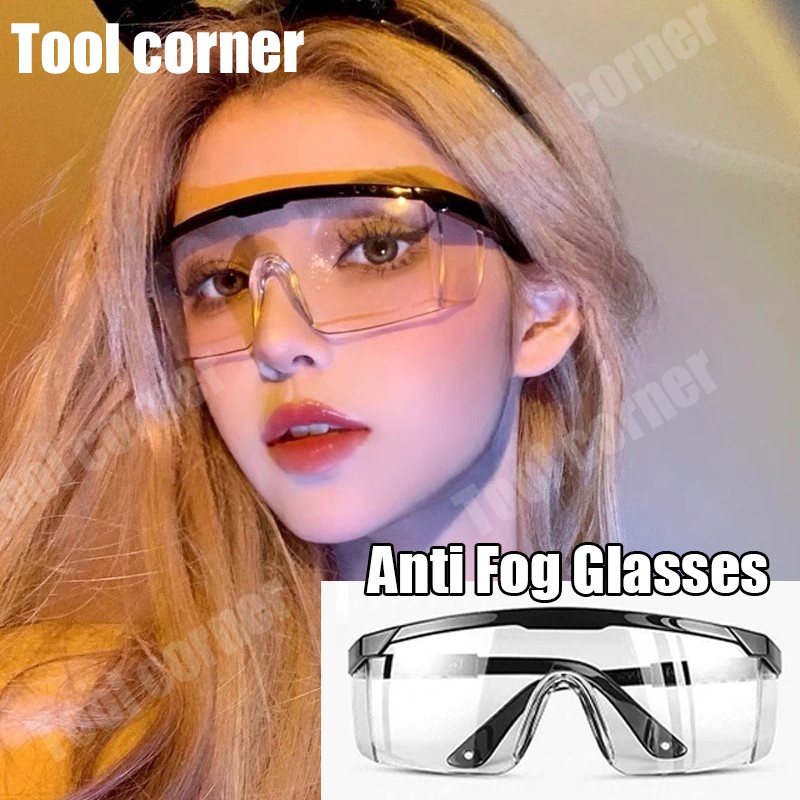 Anti Fog Eye Protection Safety Glasses Transparent Splash Proof Work ...
