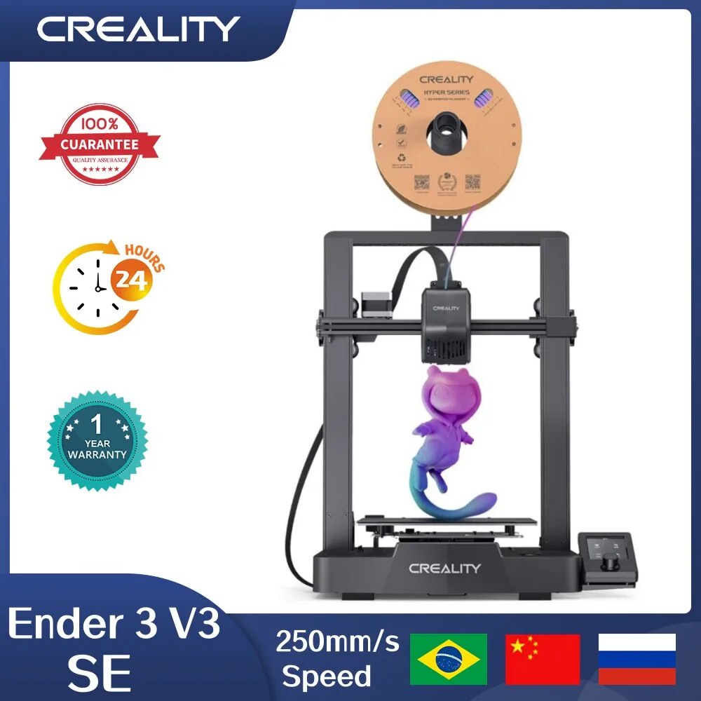 CREALITY Ender 3 V3 SE 3D Printer 250mm/S Faster Printing Speed Sprite Direct Extrusion DualgUR ...