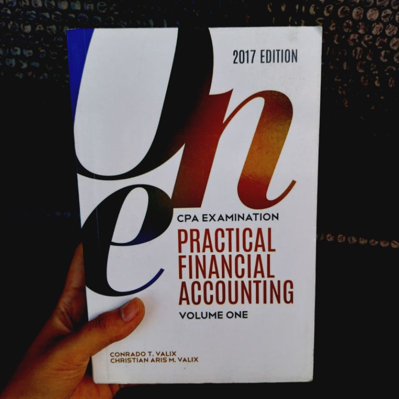 CPA EXAMINATION PRACTICAL FINANCIAL ACCOUNTING VOLUME ONE by VALIX ...