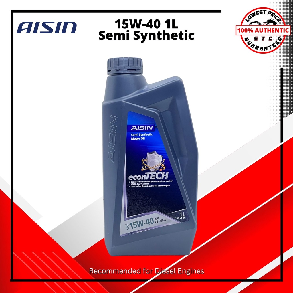 Aisin 15W-40 Semi Synthetic 1L Engine Oil for Diesel Engine | Shopee ...