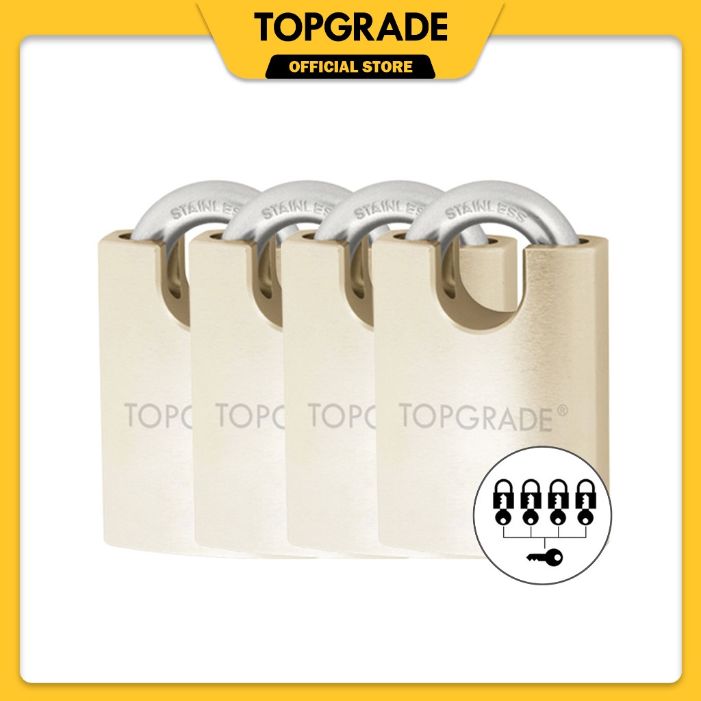 TOPGRADE TP8050X4 MK 4 Pcs Heavy Duty Lock With 3 Individual Key ...