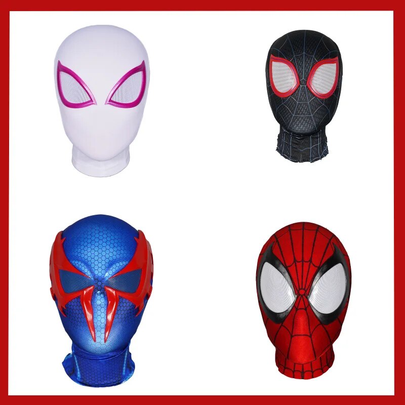 Marvel Blue Spider-man 2099 1:1 3d Spiderman Mask With Faceshell ...