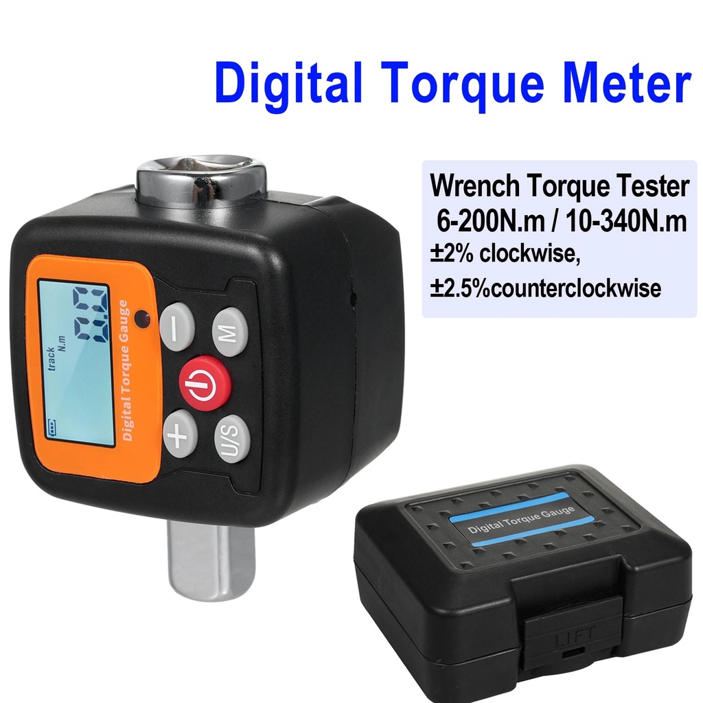 웃Digital Torque Meter 6-340 N.m Wrench Torque Tester Electronic Torque ...